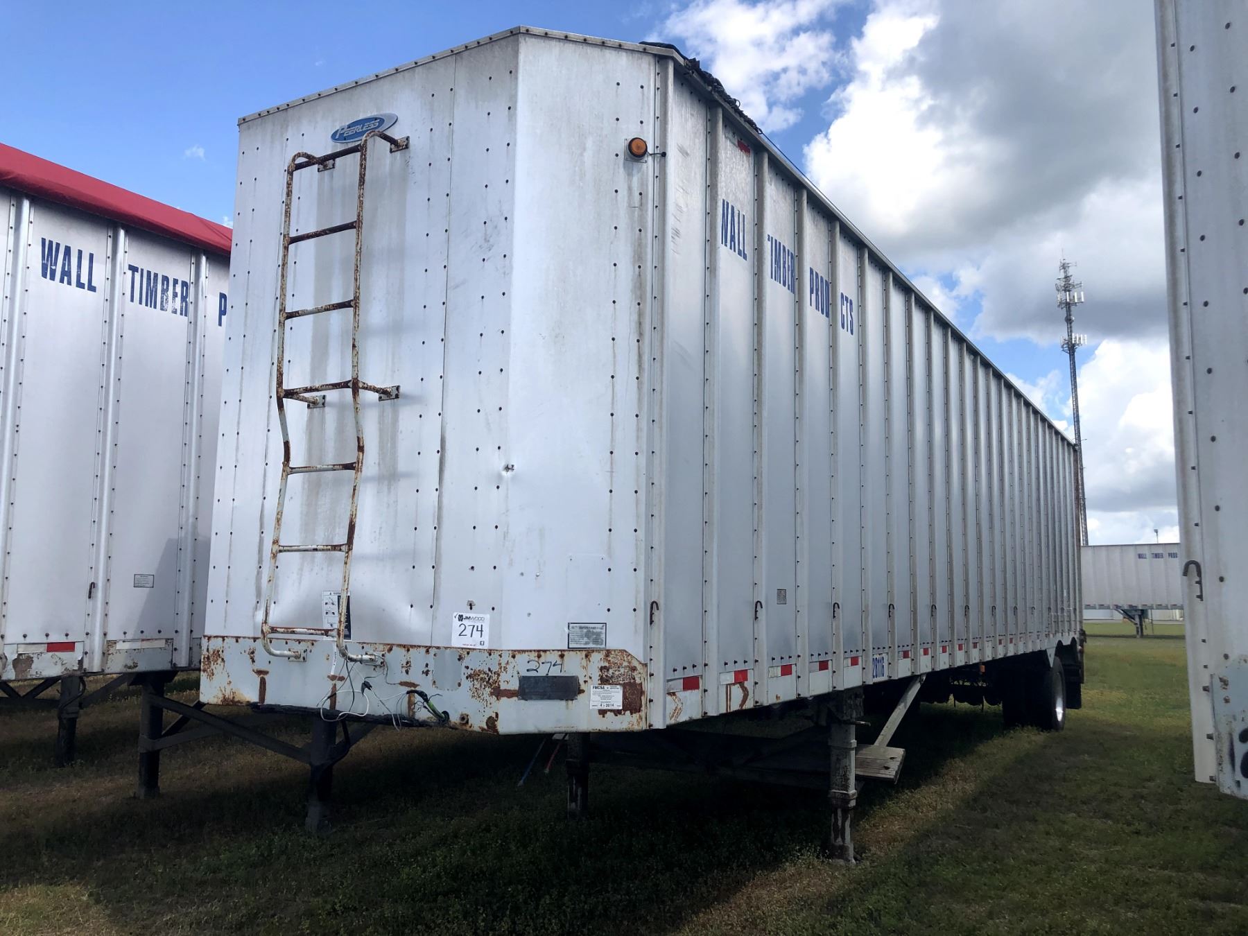 1999 PEERLESS 43-CTS CHIP VAN; VIN/SN:1PLE04328XPL28116 T/A, OPEN TOP ...