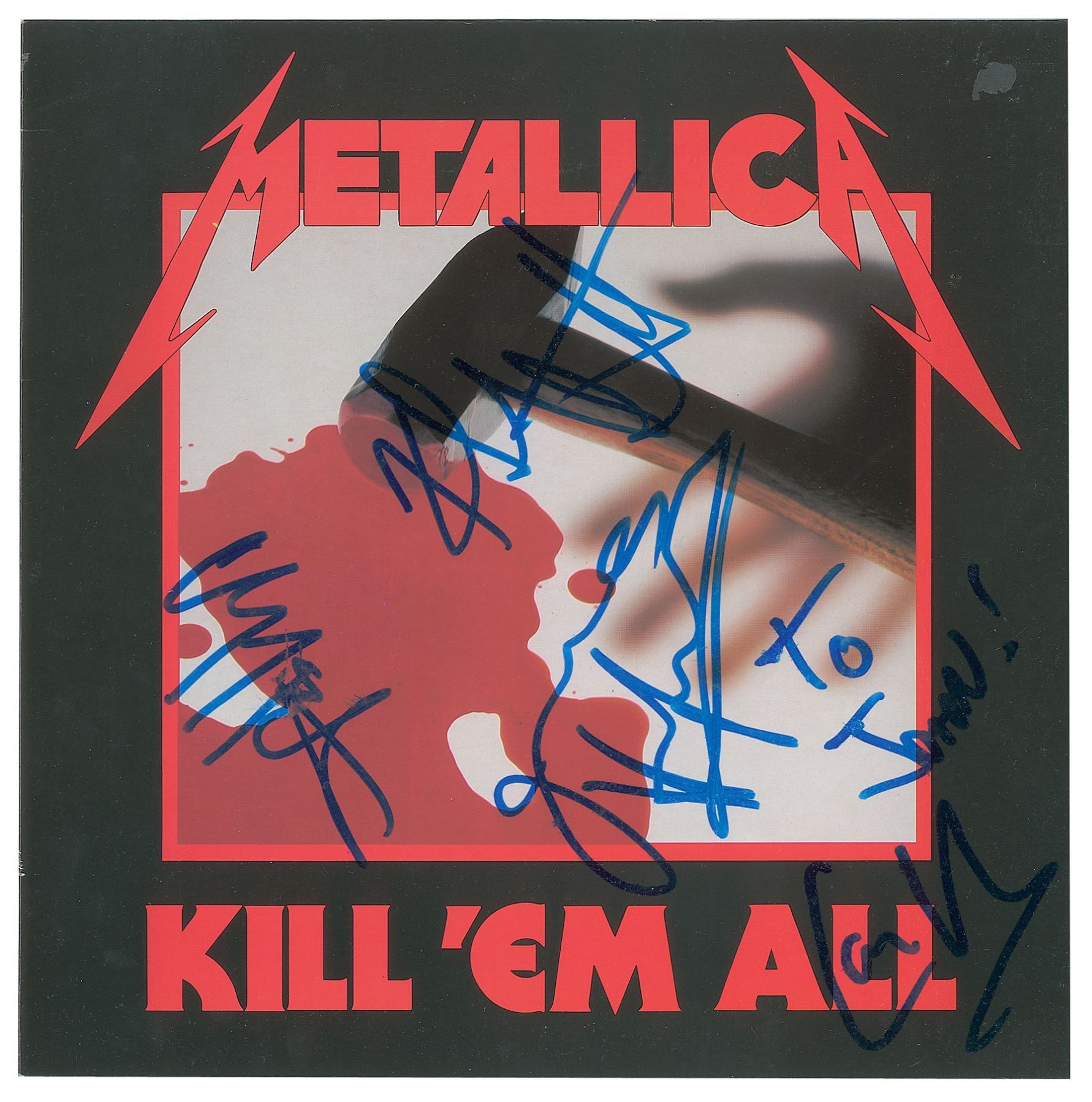 Metallica Signed Album