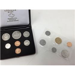Lot of 2Royal Canadian Mint Coins Sets, 1975 1996