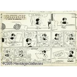 Ernie Bushmiller - Nancy Sunday Comic Strip Original Ernie Bushmiller ...