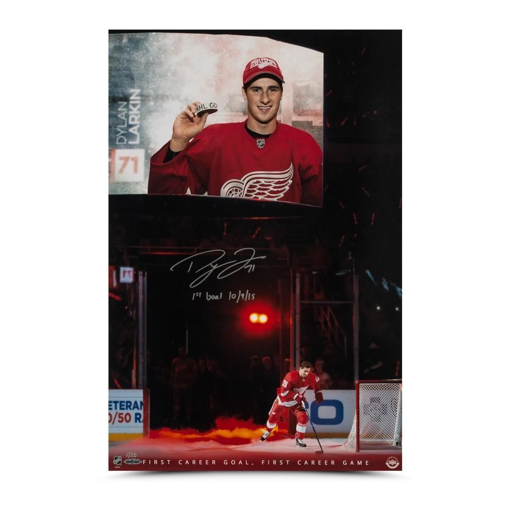 Dylan Larkin Signed Red Wings 16x20 Limited Edition Debut Photo ...
