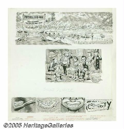 Jack Davis - Mad Magazine page Original Art, Grou