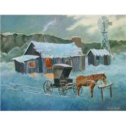 Nearing Home; Frank Adams (American, active 1903-