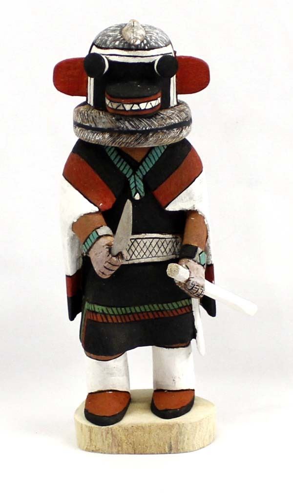 Hopi Carved Wood Awa-Ovi Soyoko Kachina, D. Adams