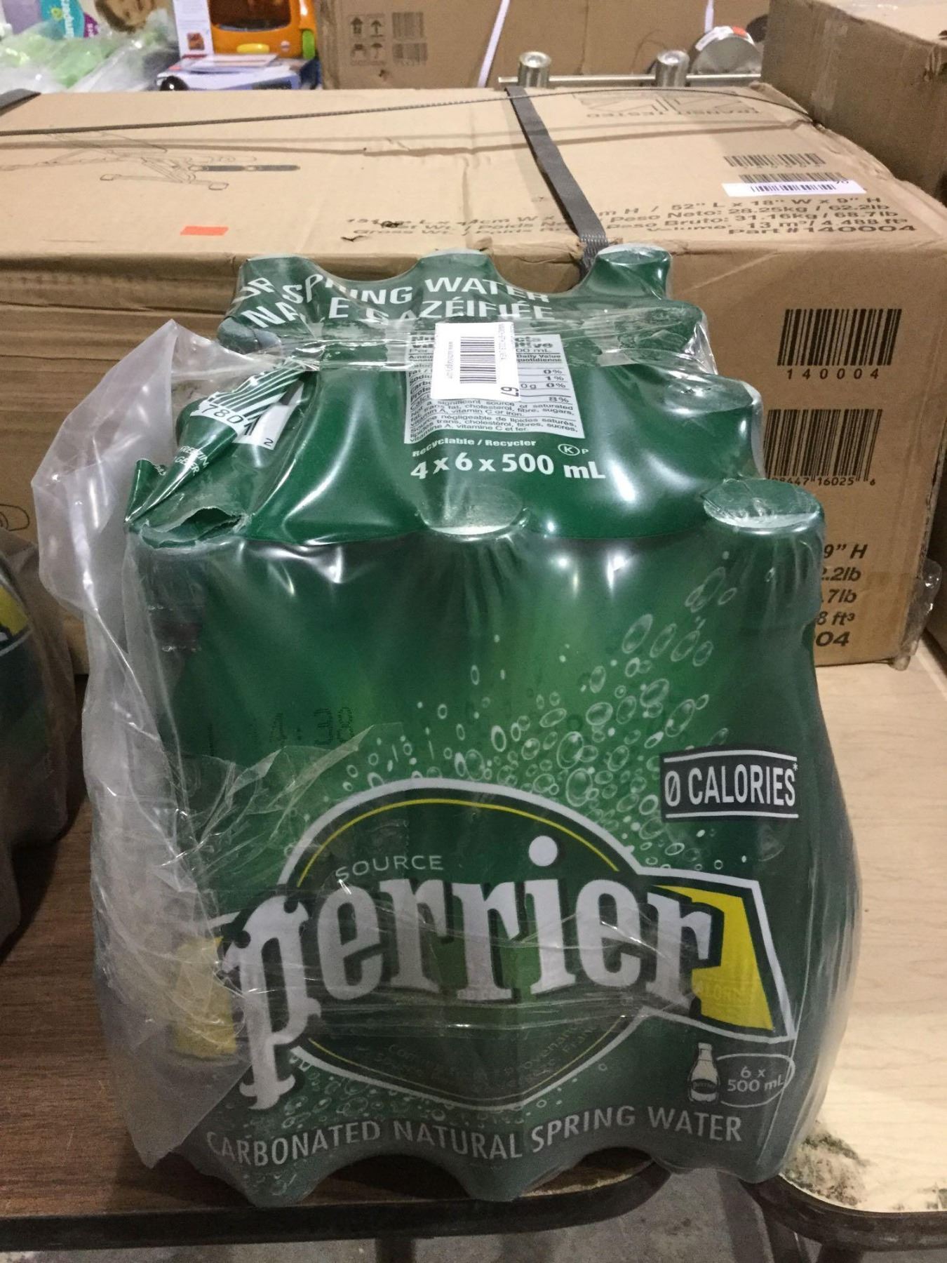 Perrier Carbonated Natural Spring Water (6 x 500mL)