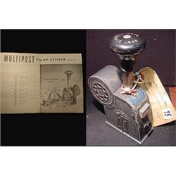 Very Old Multipost Stamp Affixer w/ Counter - Model 35 w/ Instruction ...