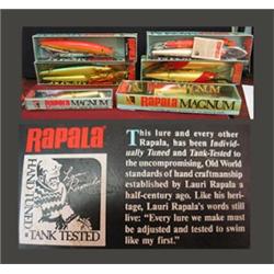 Collection of two Rapala brand Floating lures and four Rapala brand ...
