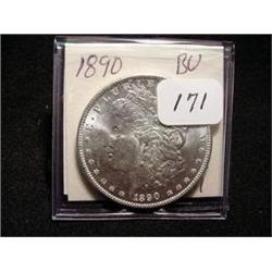 1890 Morgan Silver Dollar BU