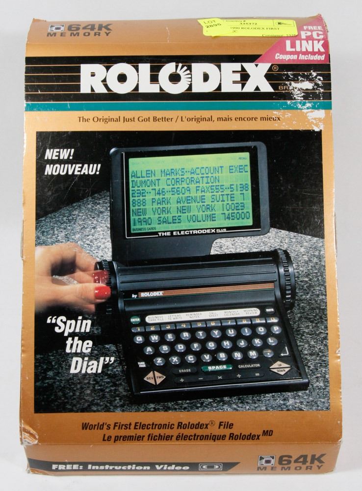 VINTAGE 1990 ROLODEX FIRST ELECTRONIC