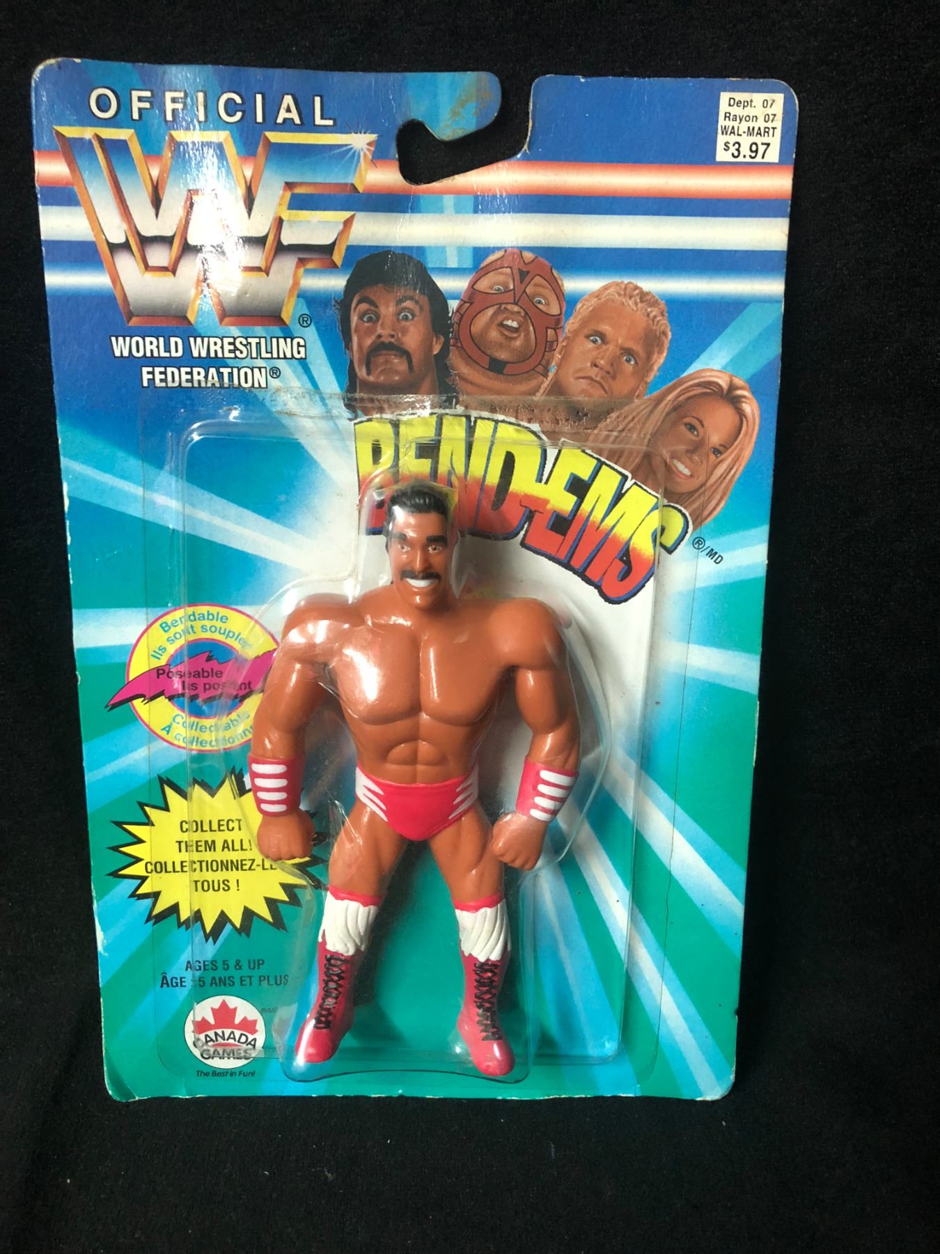 Wildman Marc Mero WWF Bend-Ems Series IV (1996) Justoys Wrestling