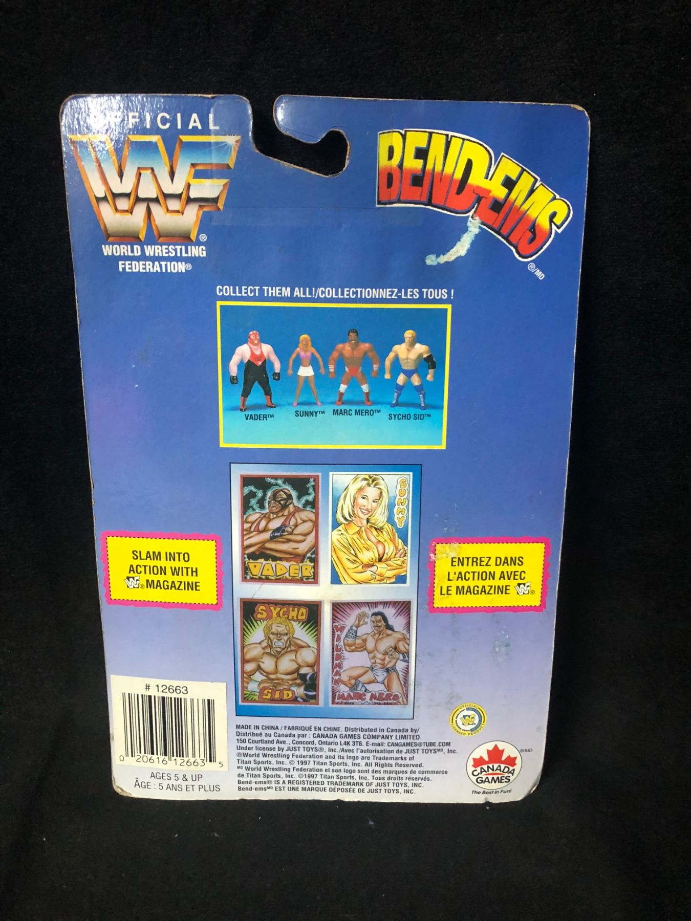 Wildman Marc Mero WWF Bend-Ems Series IV (1996) Justoys Wrestling