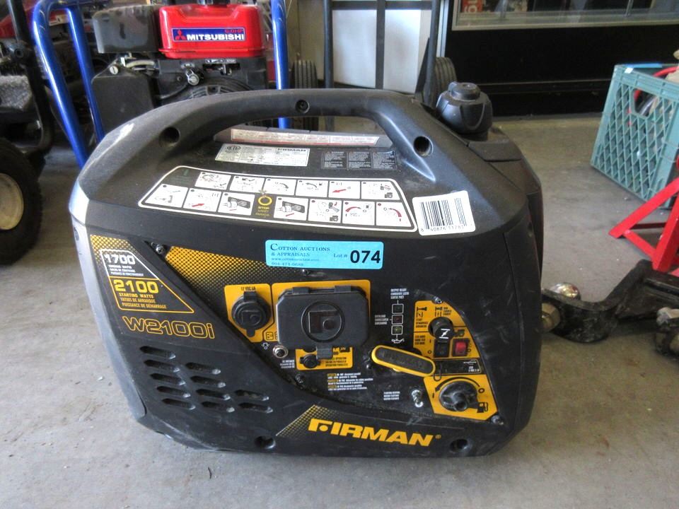 Firman 1700 Watt Portable Generator - As Is