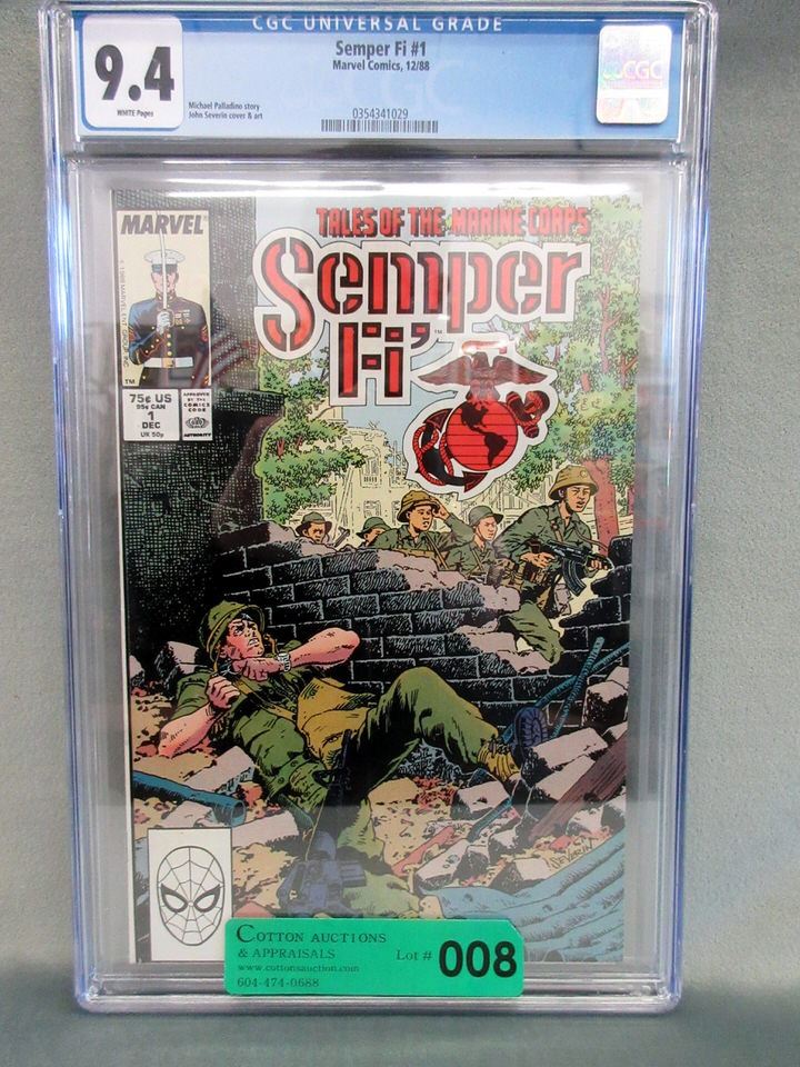Graded 1988 "Semper Fi #1" Comic - Marvel Comic