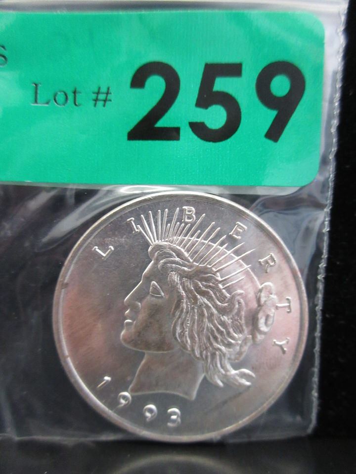 1 Oz Vintage Lady Liberty .999 Silver Round