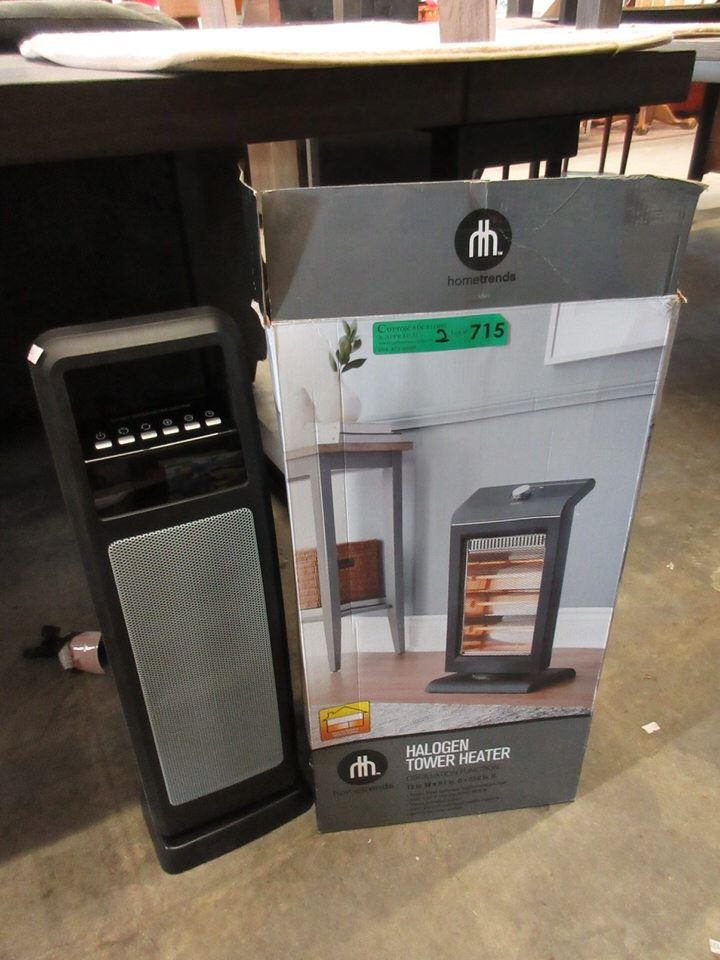 One Oscillating & One Halogen Tower Heater