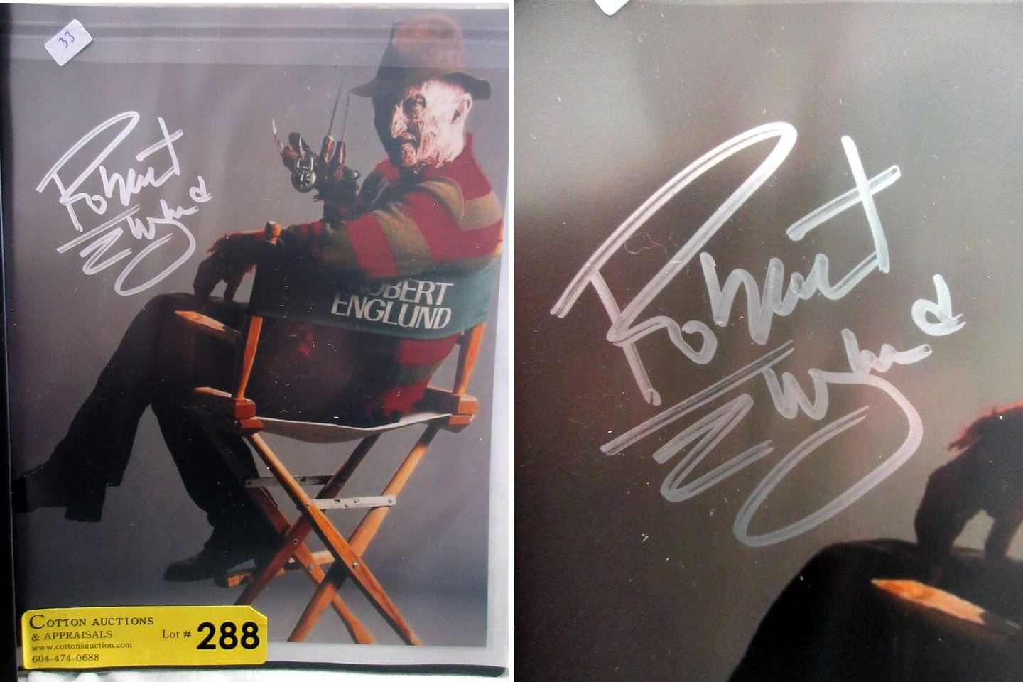 Certified 8x10 Robert Englund Autographed Photo