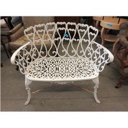 Small Metal Garden Bench