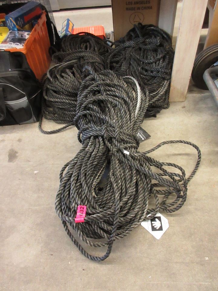3 Large Rolls of Nylon Marine Rope