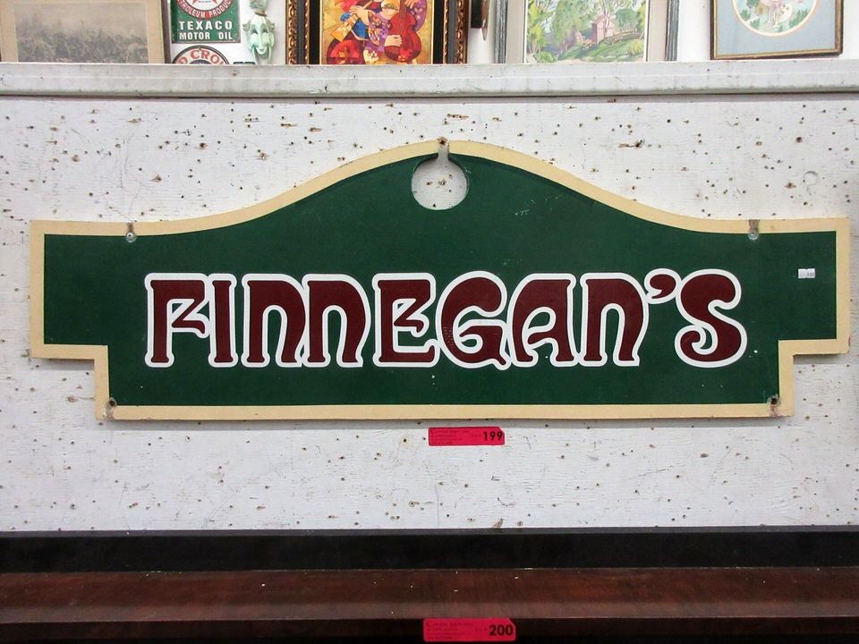 Wood Sign From Finnegan's Bar in Abbotsford