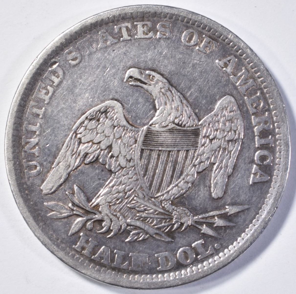 1838 BUST HALF DOLLAR REEDED EDGE