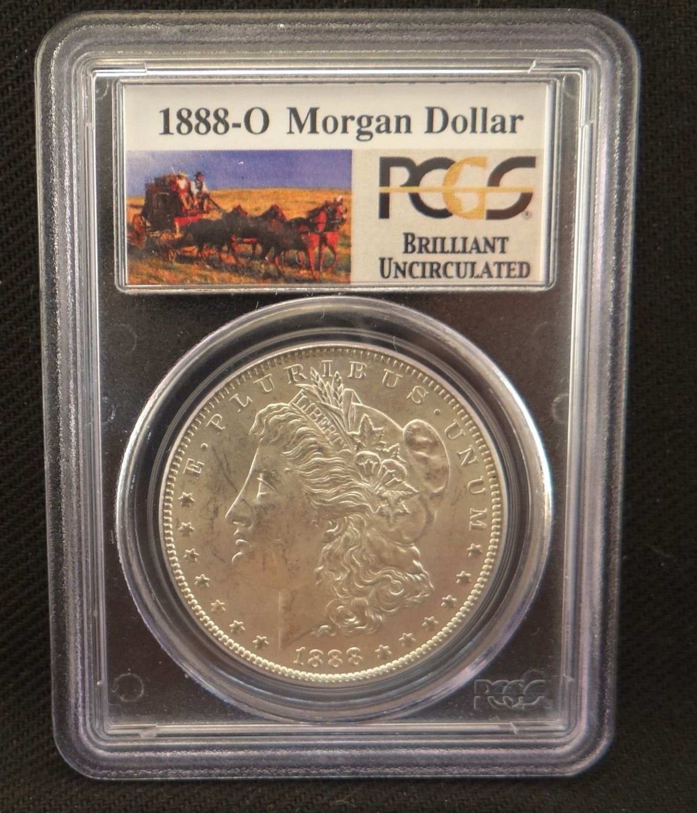 2 Morgan dollars: 1888 O, PCGS BU and 1888 PCGS MS 63
