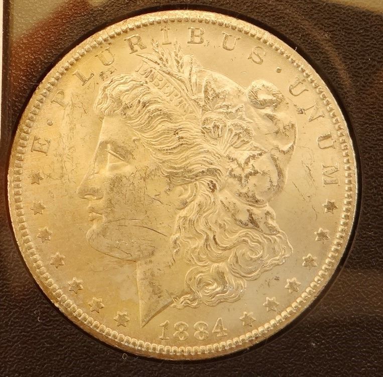 1884 CC Morgan dollar in GSA folder