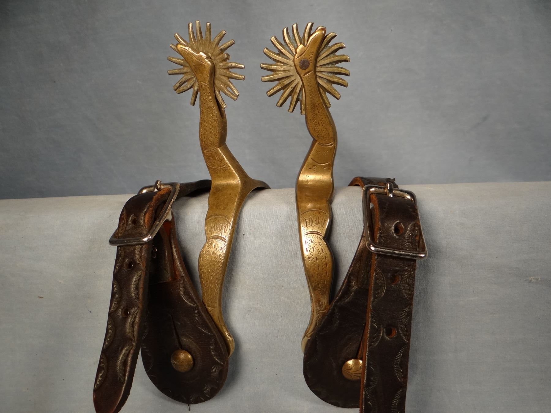 Buermann Hercules Bronze dble gal leg spurs