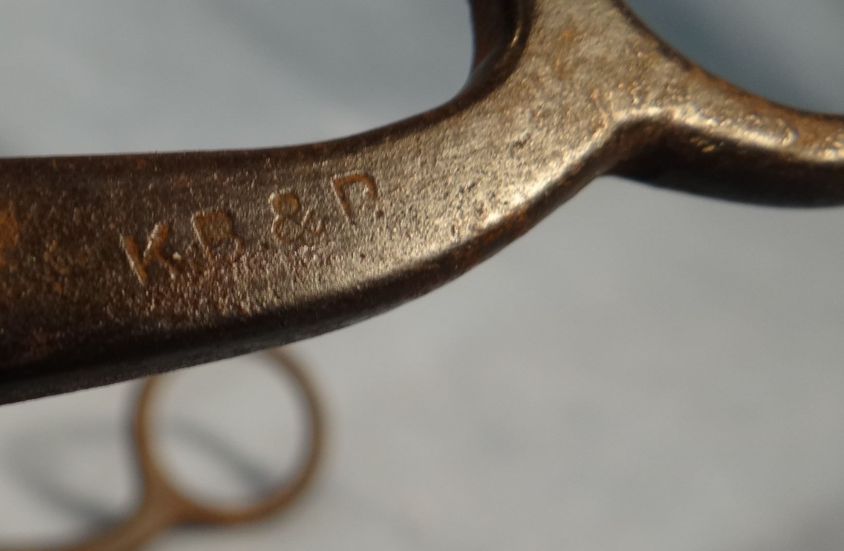 K B & P silver mtd short shank bit