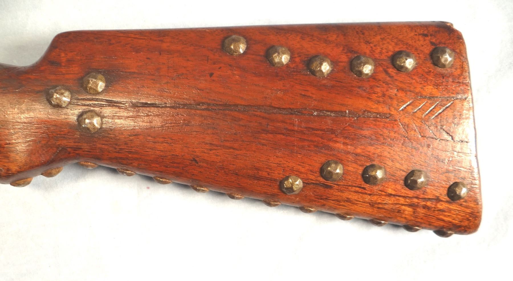 Win 1910 rifle, .401 cal, sn 10272, tacked stock, wood shows heavy wear ...