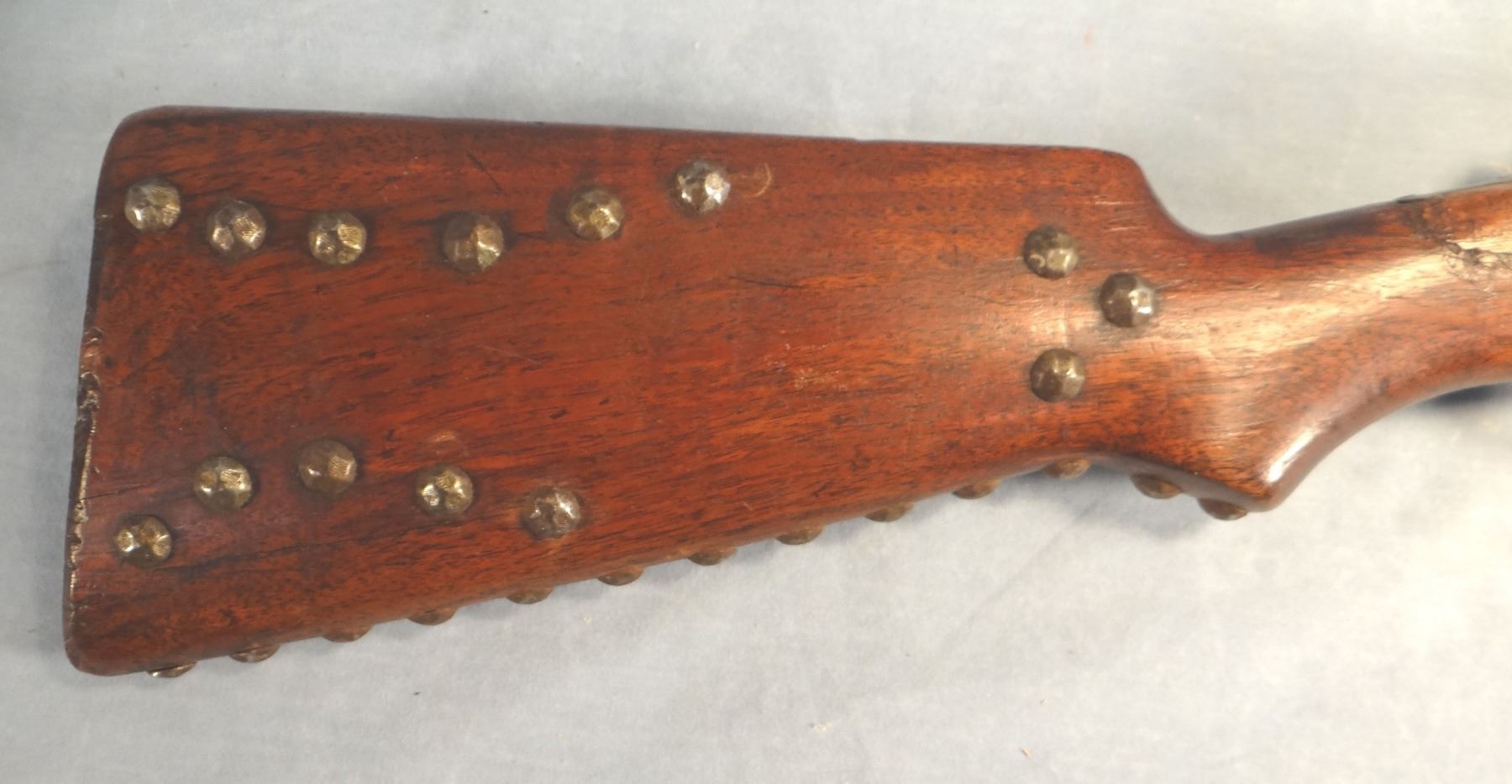 Win 1910 rifle, .401 cal, sn 10272, tacked stock, wood shows heavy wear ...
