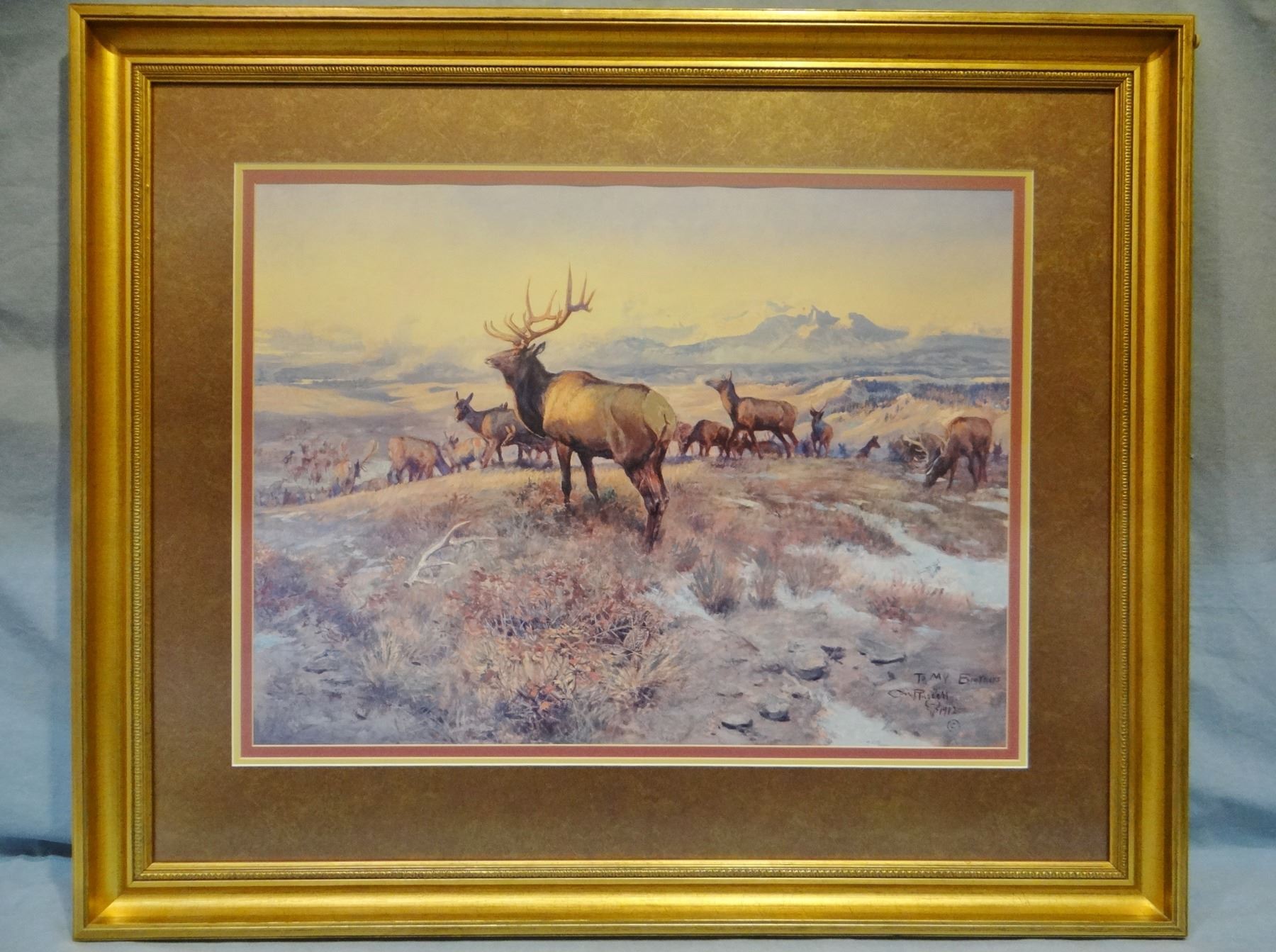 Russell, C.M., The Exalted Ruler, framed print, 19" x 25"