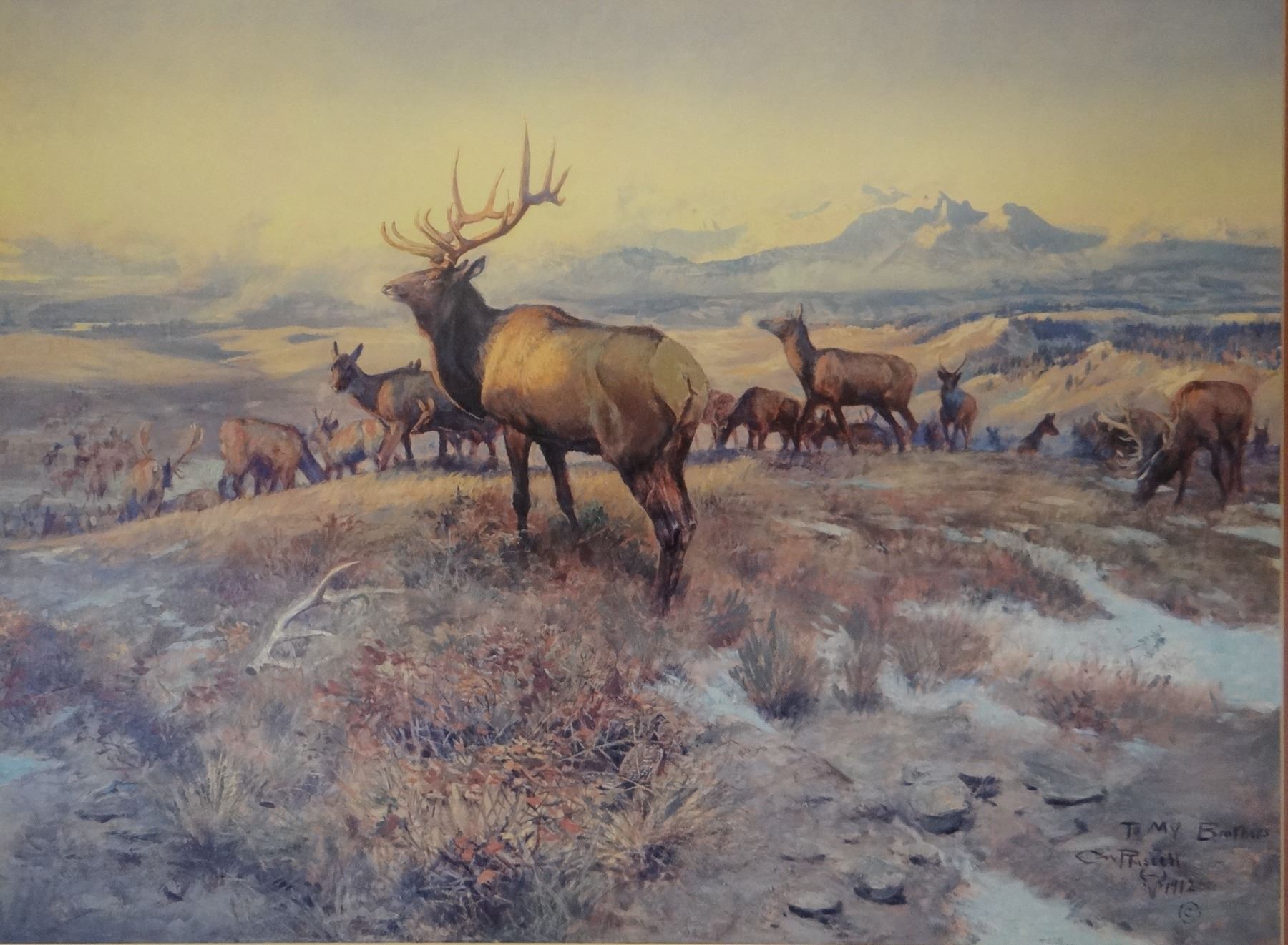 Russell, C.M., The Exalted Ruler, framed print, 19" x 25"