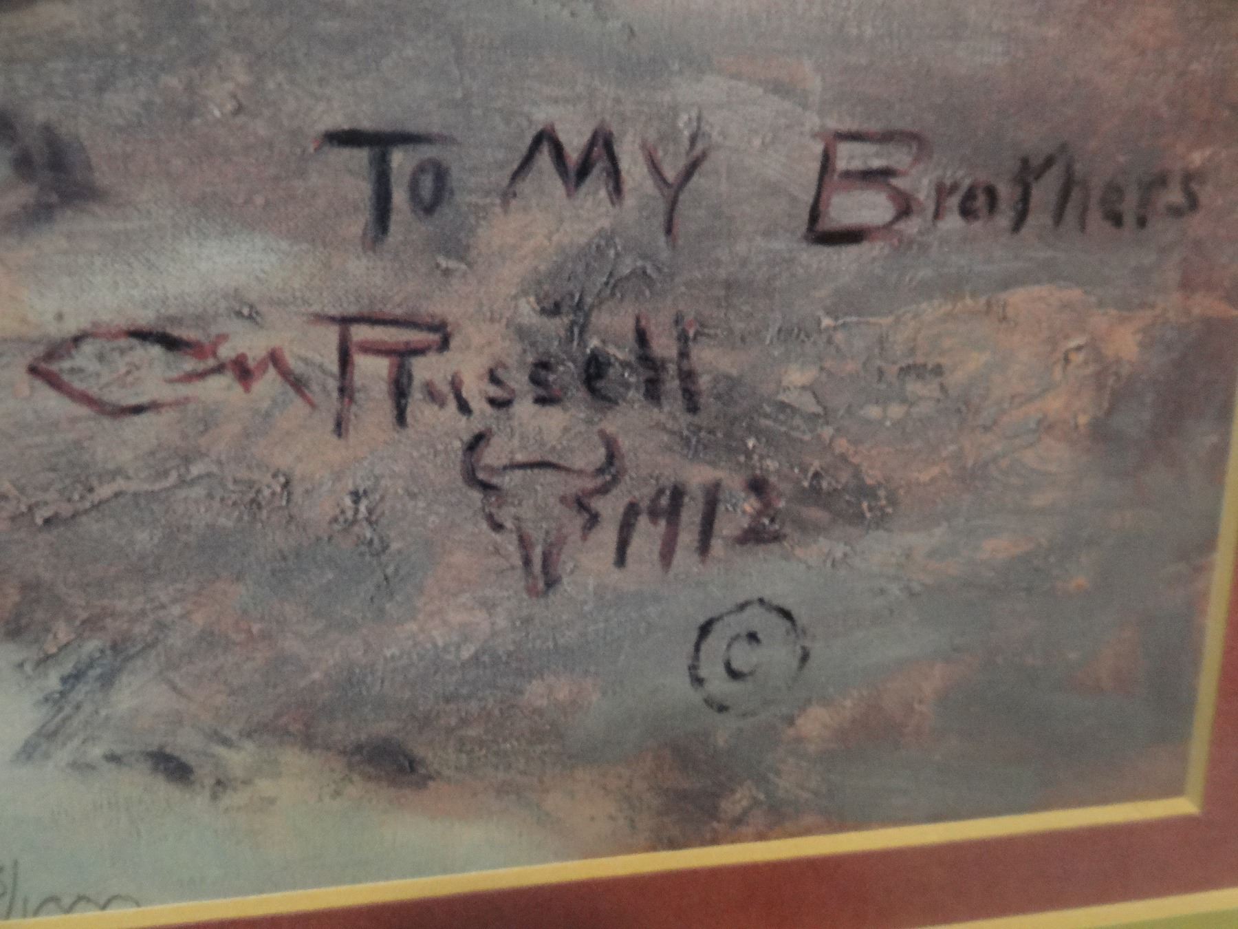 Russell, C.M., The Exalted Ruler, framed print, 19" x 25"