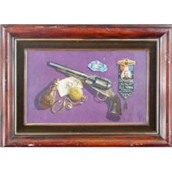 Jerry Riness, Oil on Board