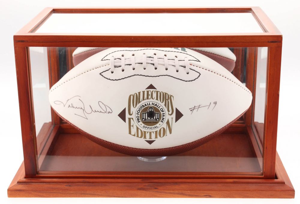 Johnny Unitas Signed Commemorative Hall of Fame Football with High ...