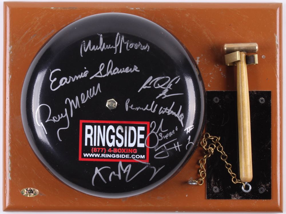 Authentic Full-Size Ringside Boxing Bell Signed by (7) with Michael ...