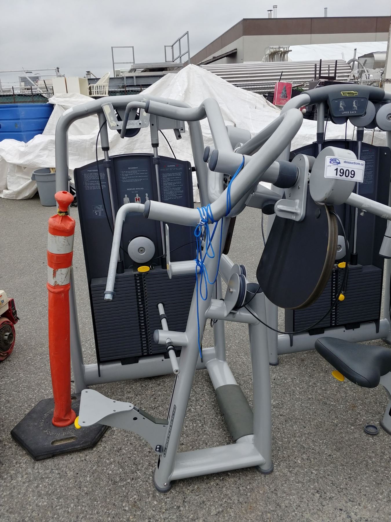 Technogym 260 Lbs Upper Back Machine Able Auctions