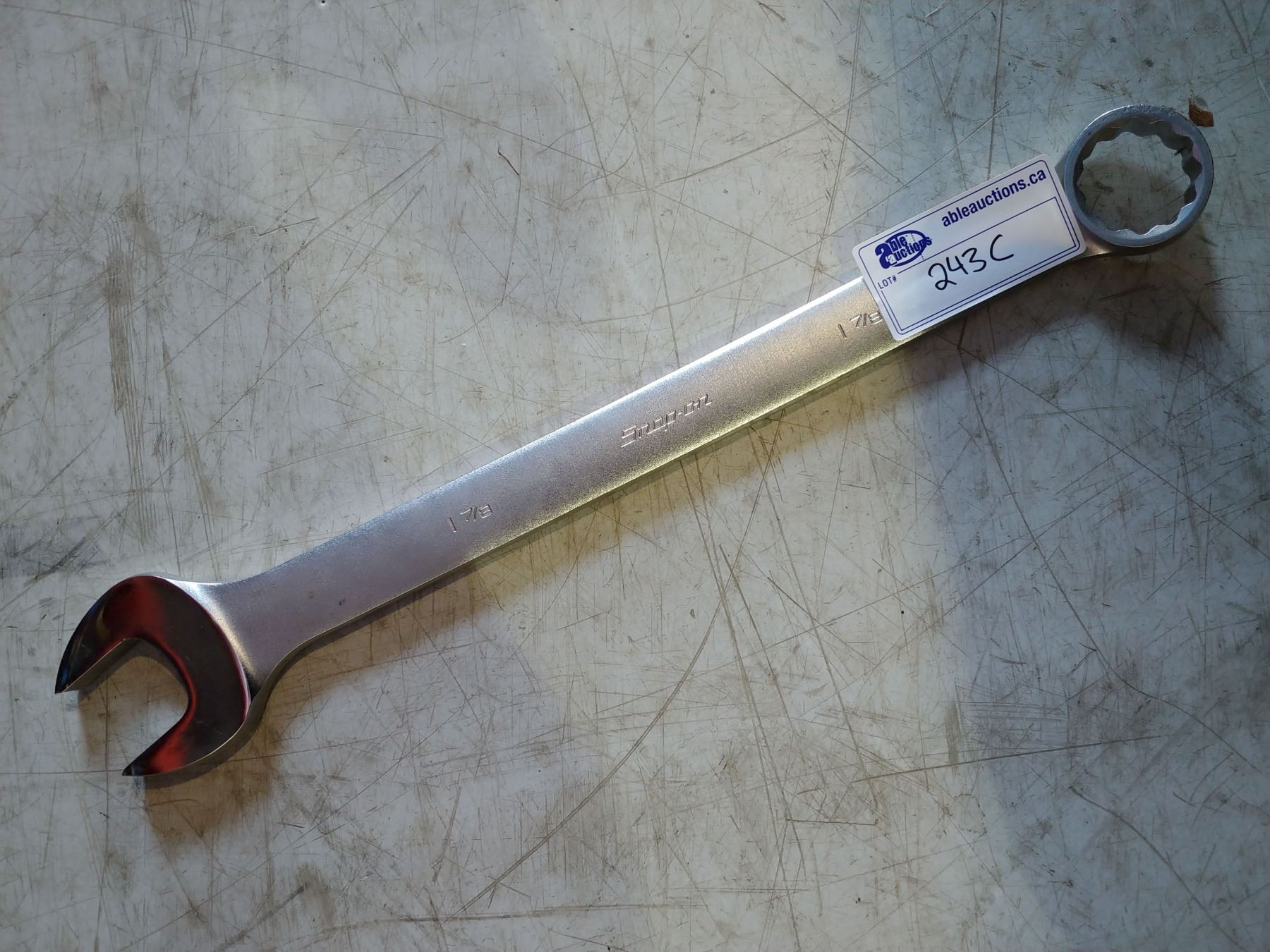 SNAP ON 1 7 8 12 POINT S FLANK DRIVE STANDARD COMBINATION WRENCH OEX60A snap-on-1-7-8-12-point-s-flank-drive-standard-combination-wrench-oex60a