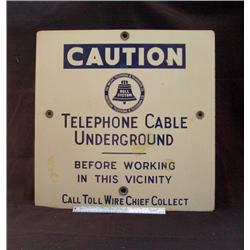 Telephone Cable Underground Sign 24 x 1