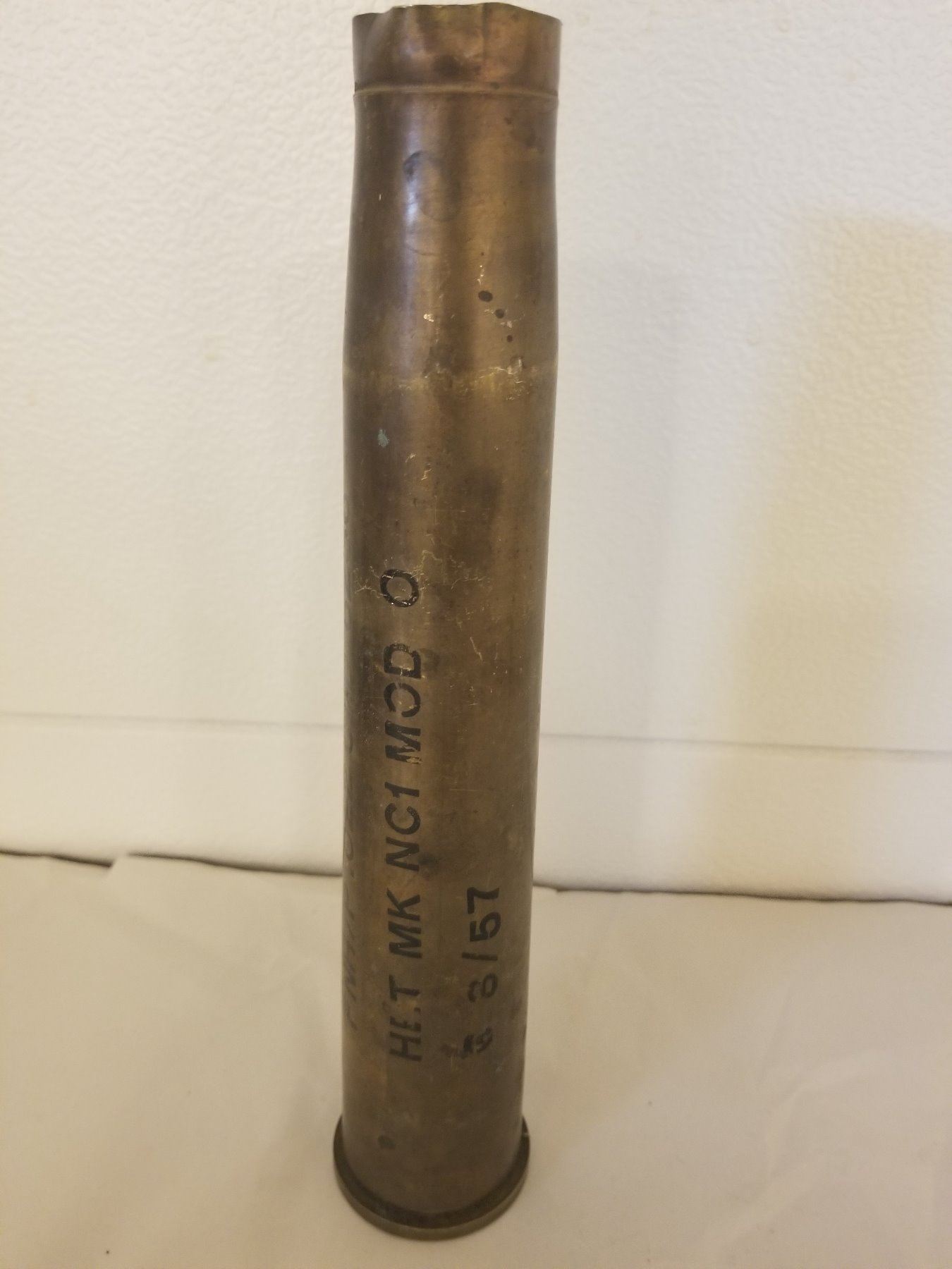 SHELL CASING BRASS 1957 12 Schmalz Auctions shell-casing-brass-1957-12-schmalz-auctions