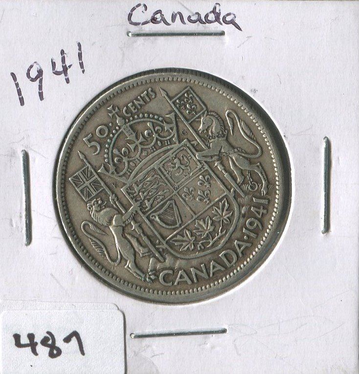 CANADIAN 50 CENT COIN (1941)