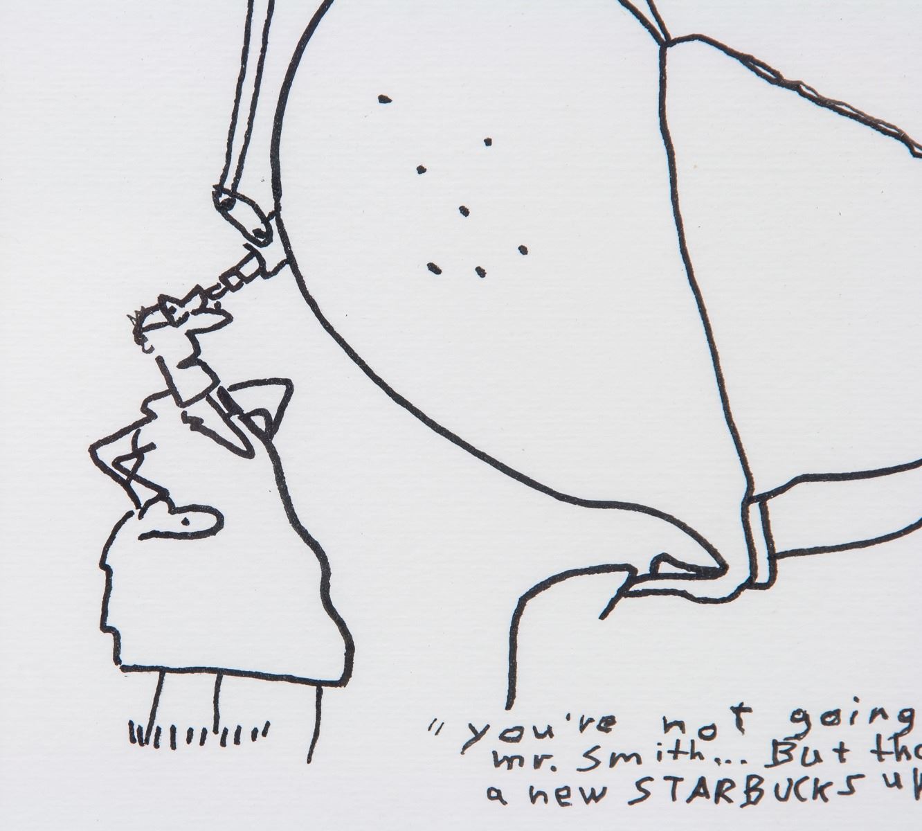 John Callahan American Pop Art Mixed Media