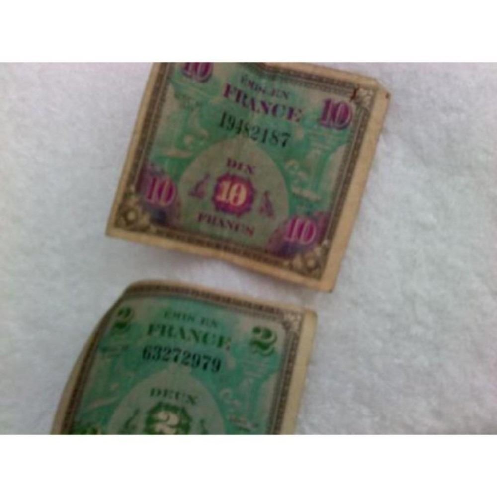 WW2 French Paper Money