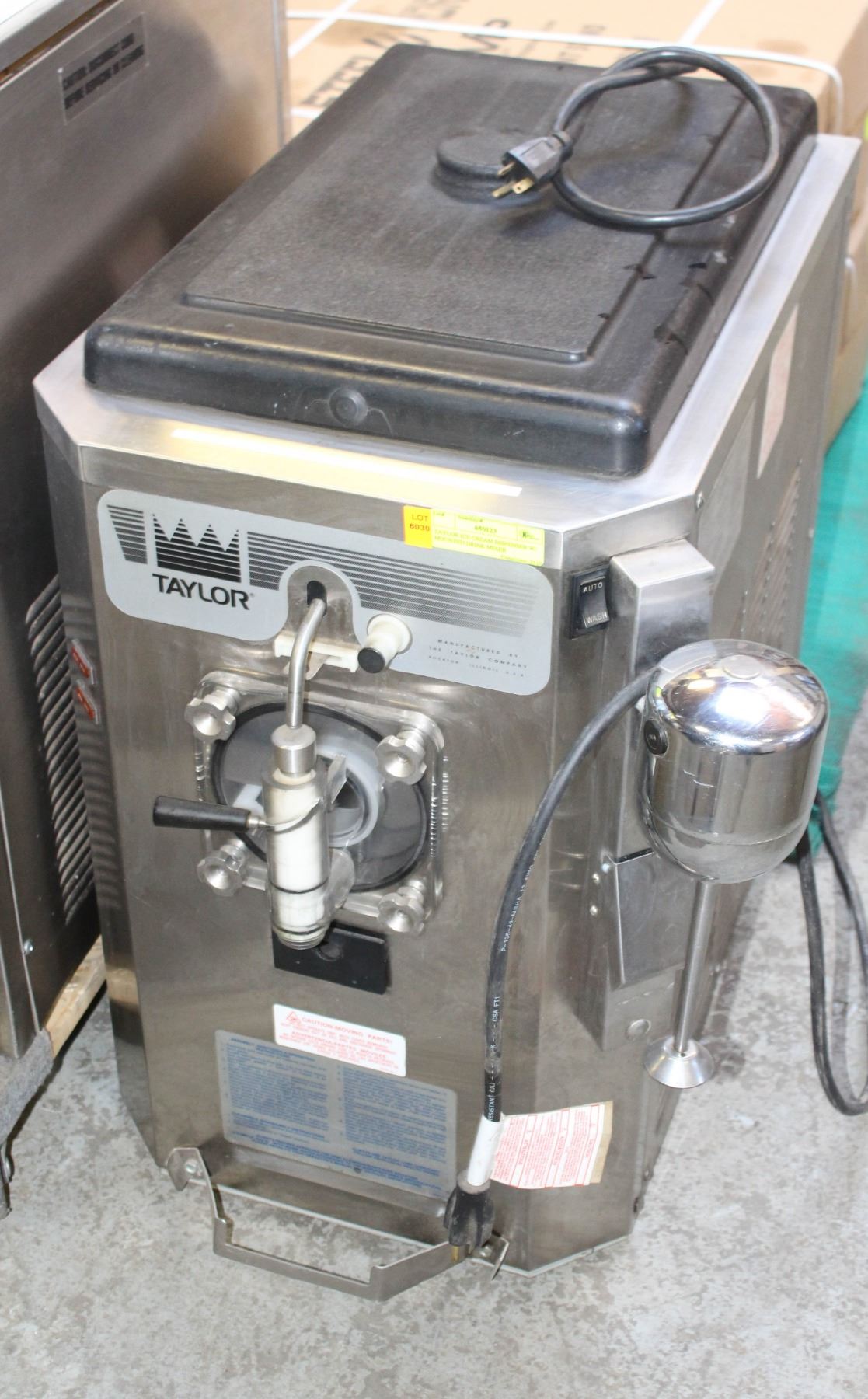 TAYLOR ICE CREAM DISPENSER W/ MOUNTED DRINK MIXER