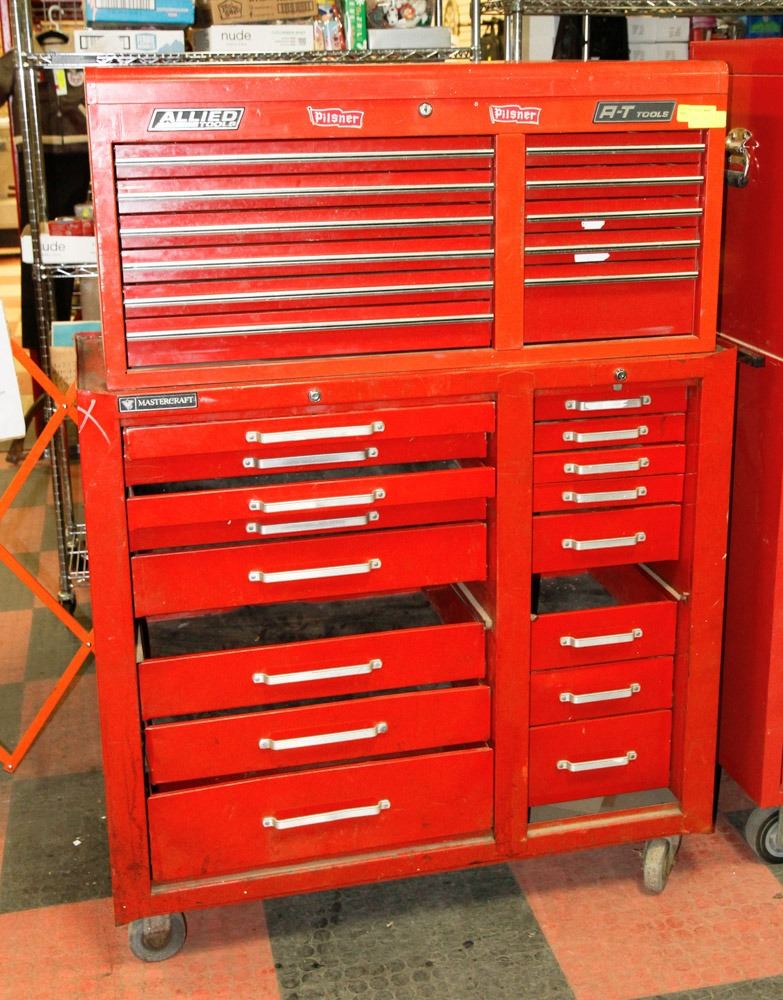 MASTERCRAFT/ALLIED TOOLS 2 PC TOOL CHEST,