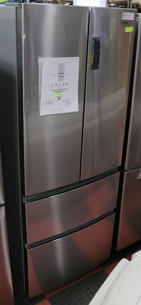 HAIER 15 CUFT FRENCH DOOR 2 DRAWER FRIDGE.