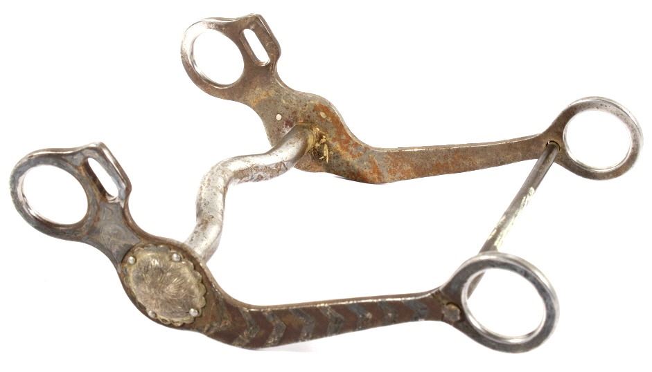 G.S. Garcia Silver Inlaid Bit