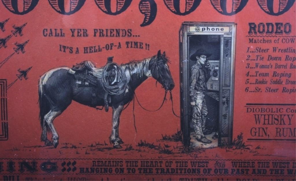 Cheyenne Wyoming Frontier Days Rodeo Poster