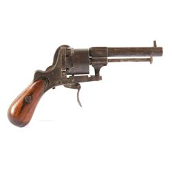 Belgian Folding Trigger Pinfire Revolver