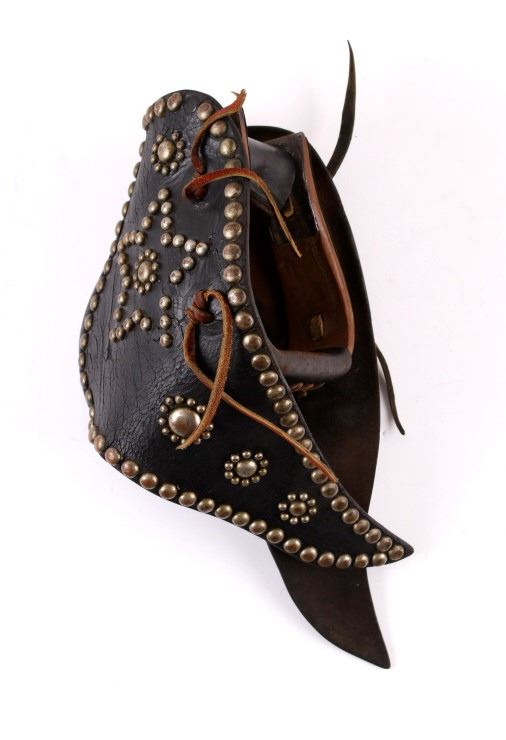 Early Studded Tapaderos and Leather Wrapped Monels